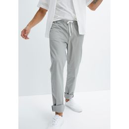 bonprix Herren bonprix Schlupfhose mit elastischem Bund, Regular Fit, aus Baumwolle und Elasthan grau 46, N-Gr
