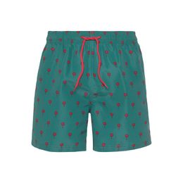 s.Oliver Herren s.Oliver Badeshorts mit Palmen-Design bunt S, N-Gr