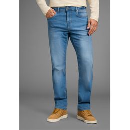 Arizona Herren Straight-Jeans gerades Bein, mit Eingrifftaschen, Ges&auml;&szlig;taschen und Coinpocket 52, N + U Gr