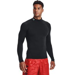 Under Armour Herren Trainingsshirt &raquo;HeatGear Mock Langarm-Oberteil&laquo; Langarm-Design, mit Stehkragen, atmungsaktiv, normale Schnittform schwarz XXL