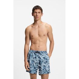 Hugo Underwear Herren HUGO Underwear Badeshorts &raquo;CALALA&laquo; mit tropischen Muster blau M (50), N-Gr