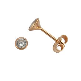 Firetti Damen Paar Ohrstecker &raquo;Schmuck Geschenk Silber 925 Ohrschmuck Solit&auml;r&laquo; mit Zirkonia (synth.) rosa 3,5, Silber 925 (Sterlingsilber)