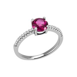 Firetti Damen Fingerring &raquo;Schmuck Geschenk Silber 925 Silberring Ring Rubin-Optik glitzernd&laquo; mit Zirkonia (synth.) rot 58, Silber 925 (Sterlingsilber)