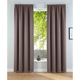 OTTO home Verdunkelungsvorhang &raquo;Solana, Gardinen mit Kr&auml;uselband, Vorh&auml;nge, Wohnzimmer, modern,&laquo; Kr&auml;uselband 2 Stk. tlg. 2er-Set Verdunklungsvorhang 