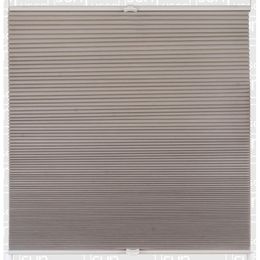 Kutti Wabenplissee &raquo;Nicky&laquo; verdunkelnd energiesparend ohne Bohren verspannt verdunkelnd beschichtet Klemmfix grau Obermaterial: 100% Polyester 140cm, 