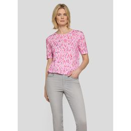 Rabe Damen T-Shirt mit floralem Muster pink 36