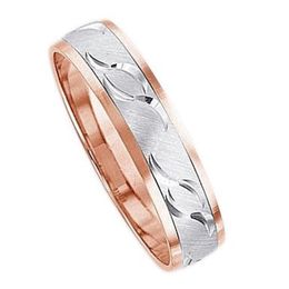 Firetti Unisex Trauring &raquo;Schmuck Geschenk Gold 375 Hochzeit Ehering Trauring "LIEBE"&laquo; Made in Germany, wahlweise mit oder ohne Brillant rosa 22, ohne 