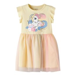 name it Kleid M&auml;dchen Gr&ouml;&szlig;e 92 blau / gelb / rosa