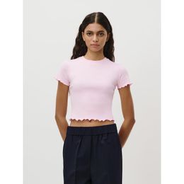 Leger Damen LeGer T-Shirt &raquo;Teresa, LeGer by Lena Gercke&laquo; mit Rippstruktur, kurze Form, slim fit 42