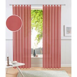 OTTO home Gardine &raquo;XANA&laquo; Schlaufen 1 Stk. tlg. Bestseller, einfarbig, 1 Schal, pflegeleicht, preiswert! orange Voile, Polyester 145cm, Schlaufen, 