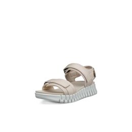 Ecco Damen Sandalette &raquo;Ecco GRUUV SOL W&laquo; , Plateau, Sommerschuh, Sandalette mit praktischem Klettverschluss beige 43