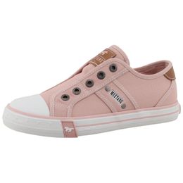 Mustang Shoes Kinder Slip-On Sneaker &raquo;Gaspare&laquo; Freizeitschuh, Slipper, Halbschuh mit Kontrastn&auml;hten rosa 34