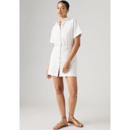 Levi's Levi's Damen Jeanskleid &raquo;WESTERN DRESS&laquo; Eingrifftaschen Ges&auml;&szlig;taschen Durchgehender Druckknopfverschluss XS (34), N-Gr