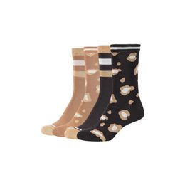 Camano Herren Socken &raquo;silky touch&laquo; 4 Paar tlg. mit elastischem Bund schwarz 39-42