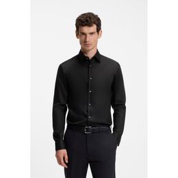 BOSS Herren BOSS Businesshemd Kentkragen, Slim Fit, b&uuml;gelleicht schwarz 43, N-Gr