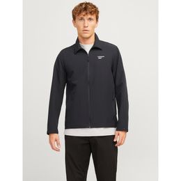 Jack & Jones Jack & Jones Herren Langarmhemd &raquo;JCOAERO SHIRT JACKET LS NOOS&laquo; mit Rei&szlig;verschluss schwarz M, N-Gr