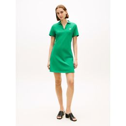 Tommy Hilfiger Damen Polokleid &raquo;TH SCRIPT OPEN-NK POLO DRS&laquo; mit Knopfleiste XS (34), N-Gr