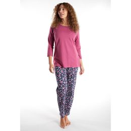 G&ouml;tzburg G&ouml;tzburg Damen G&Ouml;TZBURG Pyjama 3/4 Arm, Rundhalsausschnitt, mit Motiv, Baumwolle 38