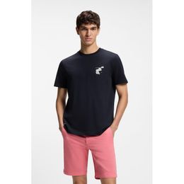 BOSS Orange Herren BOSS Orange T-Shirt R&uuml;ckendruck, Relaxed Fit, reine Baumwolle schwarz M