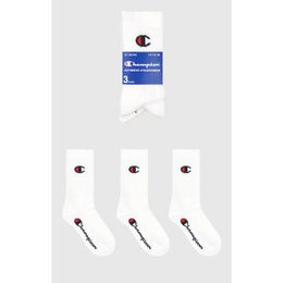 Champion Herren Sportsocken &raquo;3 Pack Crew Socks&laquo; 3 Paar tlg. f&uuml;r Kinder, dreiteiliges Set, aus Baumwolle, Polyester und Elasthan 27-30