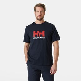 Helly Hansen Herren T-Shirt &raquo;HH LOGO T-SHIRT 3.0&laquo; kurz&auml;rmlig, mit Rundhalsausschnitt, aus Baumwolle, sportlicher Schnitt blau XS