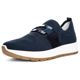 Ara Damen Slip-On Sneaker &raquo;NEW YORK&laquo; , Freizeitschuh, Keilsneaker, Komfortschuh in Weite H (= sehr weit blau 3 (35,5)