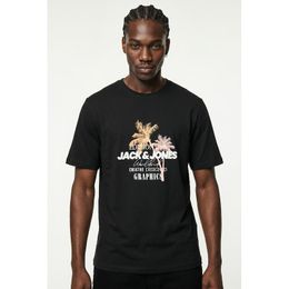 Jack & Jones Jack & Jones Herren Rundhalsshirt &raquo;JJGRADIENT PRINT TEE SS CREW NECK&laquo; L
