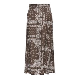 Only Damen Only Maxirock &raquo;ONLSAKI AMBEL LONG BAND SKIRT WVN&laquo; Viskose braun XS (34)