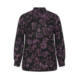 Kaffe CURVE Blouse female size 4XL Purple / Black