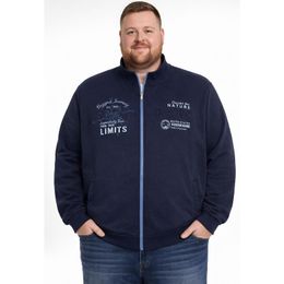 Man's World Plus Herren Sweatjacke aus angerauter Sweatware, Regular Fit, Langarm-Design XL (56/58)