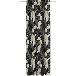 Adam Vorhang &raquo;Eden&laquo; Multifunktionsband 1 Stk. tlg. aus 100% Bio-Baumwolle schwarz-wei&szlig; Jacquard, Baumwolle 225cm, Multifunktionsband, 142cm