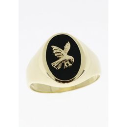 Firetti Herren Siegelring &raquo;Schmuck Geschenk Gold 333 Herrenring Goldring&laquo; mit Onyx schwarz 20, Gelbgold 333, 3,6mm