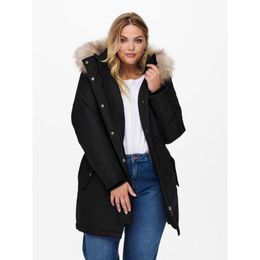 Only Carmakoma Damen Only CARMAKOMA Parka &raquo;CARIRENA PARKA COAT OTW&laquo; mit Kapuze Kunstfaser, regular fit schwarz XL