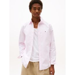 Tommy Hilfiger Herren Langarmhemd &raquo;HERITAGE OXFORD STRIPE Regular Fit SHIRT&laquo; Regular Fit Oxford Casual wei&szlig; S, N-Gr