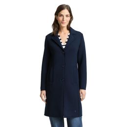 Tom Tailor Damen Tom Tailor Kurzmantel mit Taschen blau XXL