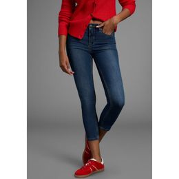 Arizona Damen 7/8-Jeans &raquo;Shaping&laquo; eng anliegend, R&ouml;hrenjeans, High-Waist, 7/8-L&auml;nge blau 36, N-Gr