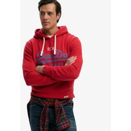 Superdry Herren Kapuzensweatshirt &raquo;VL CLASSIC HOOD&laquo;, mit klassischem Vintage-Logo Print rot 3XL