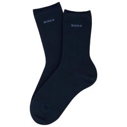 BOSS Herren BOSS Socken 2 Paar tlg. mittelhoch, verst&auml;rkte Zehen- und Fersenpartie blau 35-38