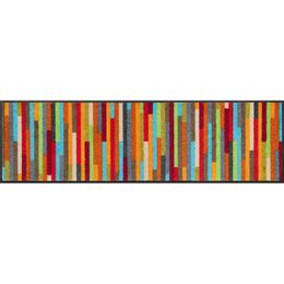 wash+dry by Kleen-Tex L&auml;ufer &raquo;Mikado Stripes&laquo; rechteckig 7 mm H&ouml;he Schmutzfangl&auml;ufer, modernes Streifen Design, rutschhemmend, waschbar bunt 