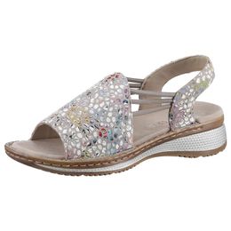Ara Damen Riemchensandale &raquo;HAWAII&laquo; , Sommerschuh, Sandalette, Keilabsatz, mit Stretch-B&auml;nder, G-Weite bunt 36