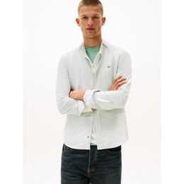 Tommy Jeans Herren Langarmhemd &raquo;TJM SLIM STRIPE OXFORD SHIRT EXT&laquo; Mit Button-Down-Kragen wei&szlig; 4XL (64), N-Gr