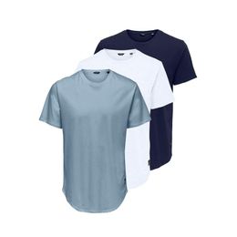 Only & Sons Only & Sons Herren ONLY & SONS T-Shirt &raquo;ONSMATT LONGY SS TEE 3-PACK&laquo; Packung, 3 Baumwolle, relaxed fit M