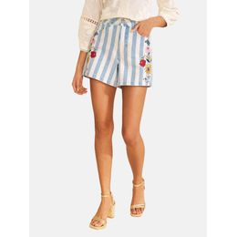 love & roses Pants female size 36 Light blue / Dark yellow / Red / White