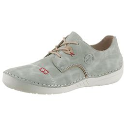 Rieker Damen Sneaker im Sportslook, Freizeitschuh, Halbschuh, Schn&uuml;rschuh gr&uuml;n 41