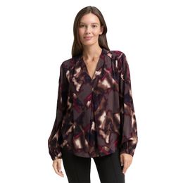 Tom Tailor Damen Tom Tailor Klassische Bluse mit All-Over Print 38