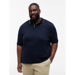 Tommy Hilfiger Big & Tall Tommy Hilfiger Big & Tall Herren Poloshirt &raquo;BT-LIQUID COTTON TIPPED SLIM-B&laquo; aus Baumwolle blau 4XL