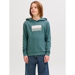 Jack & Jones Jack & Jones Junior Herren Kapuzensweatshirt &raquo;JCOFUSION GRAPHIC SWEAT HOOD UNB SN JNR&laquo;, Baumwollmischung, normal geschnitten 128