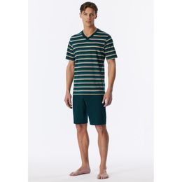 Schiesser Herren Pyjama &raquo;Casual Nightwear&laquo; 0 gr&uuml;n 56