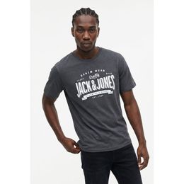 Jack & Jones Jack & Jones Herren T-Shirt &raquo;JJELOGO TEE SS O-NECK 2 COL AW26 SN&laquo; Baumwolle, regular fit grau S