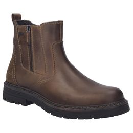 Josef Seibel Herren Chelseaboots &raquo;Curtis 51&laquo; Bikerboots, Komfortstiefel mit Profilsohle braun 42